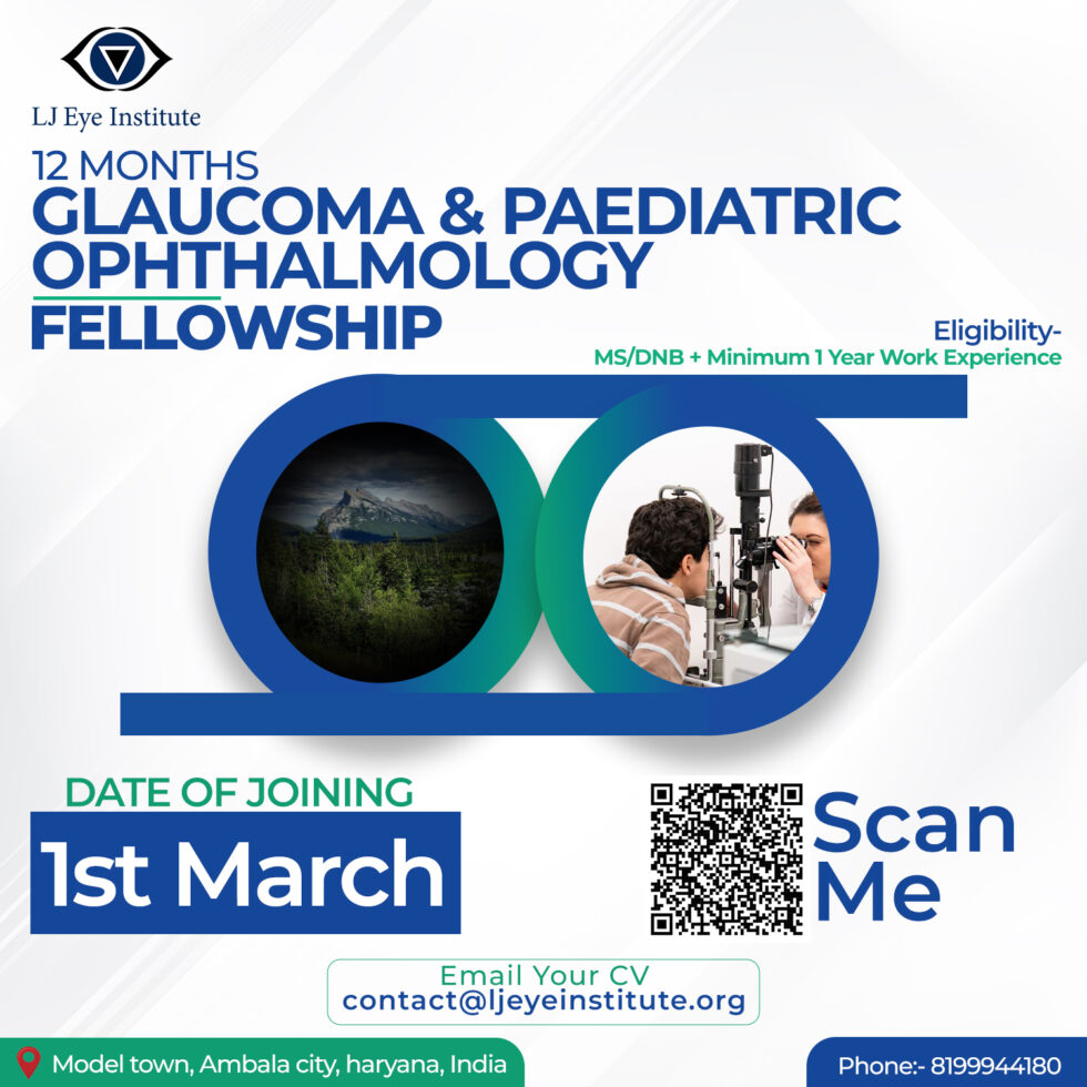 12 Months Long Glaucoma Fellowship in Haryana | 12 Months Long Fellowship in Padiatric ...
